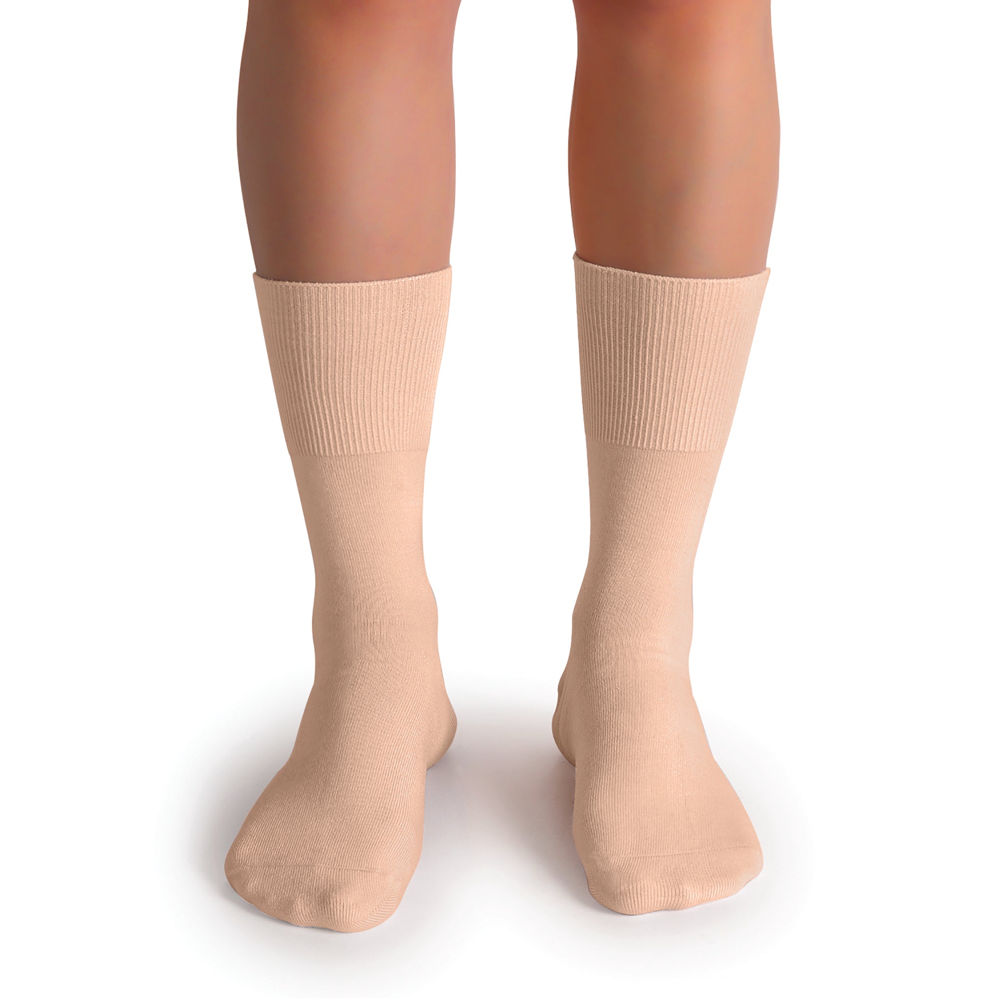 Load Image Into Gallery Viewer Diabetic Sock Beige Front Photo Load Image Into Gallery Viewer Diabetic Sock Beige Front Photo